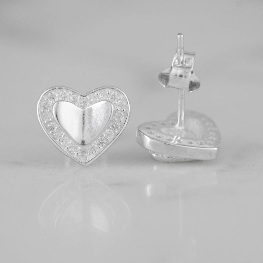 TOPO CORAZON DOBLE CORAZON RELIEVE - Oro Colombia Detal